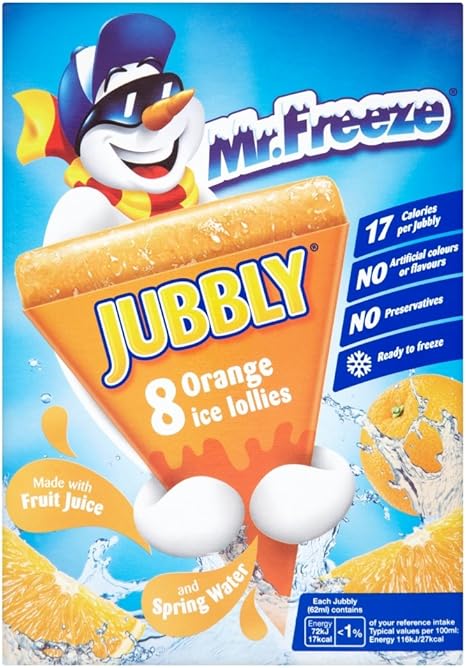 Calypso Jubbly, Ice Lolly - Real Fruit Juice Ice Pop, No Preservatives ...