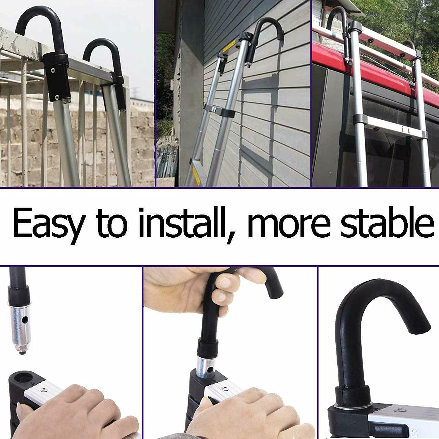 Mua Telescoping Ladder 20FT Extension Ladder with 2 Detachable Hooks ...