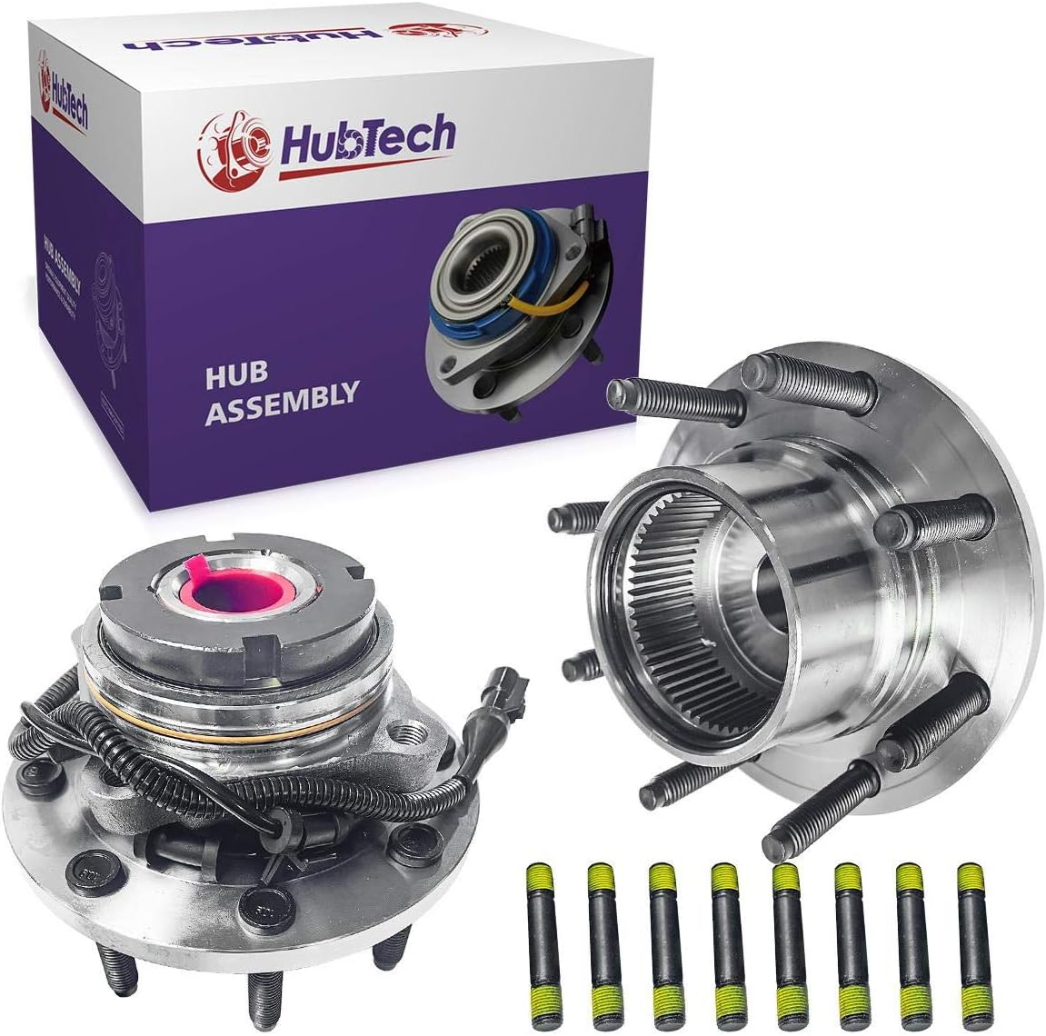 Amazon.com: HubTech Wheel Bearing 2PCS 515020 Axle Bearing and Hub ...