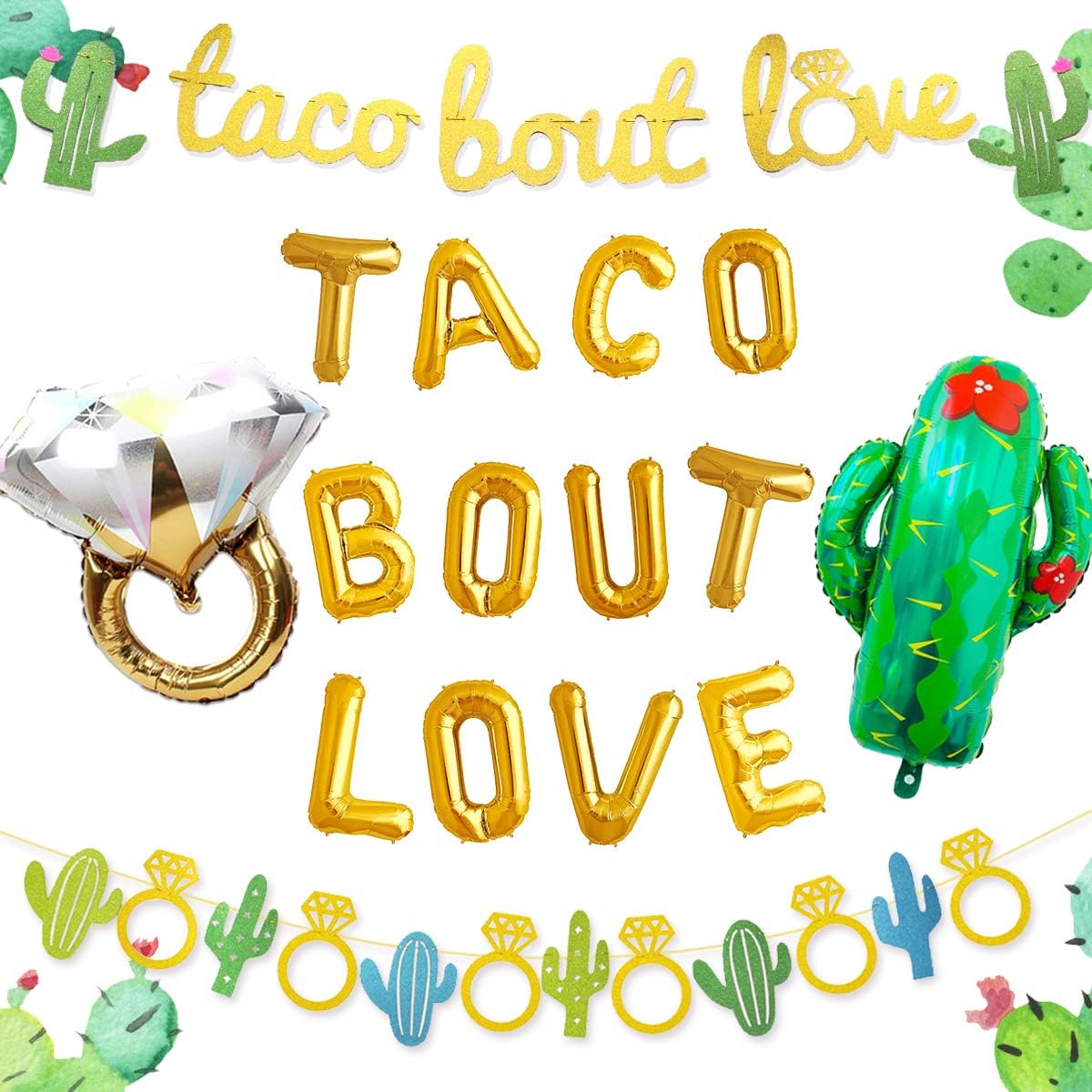 Amazon.com: Taco Bout Love Party Decorations for Fiesta Themed ...