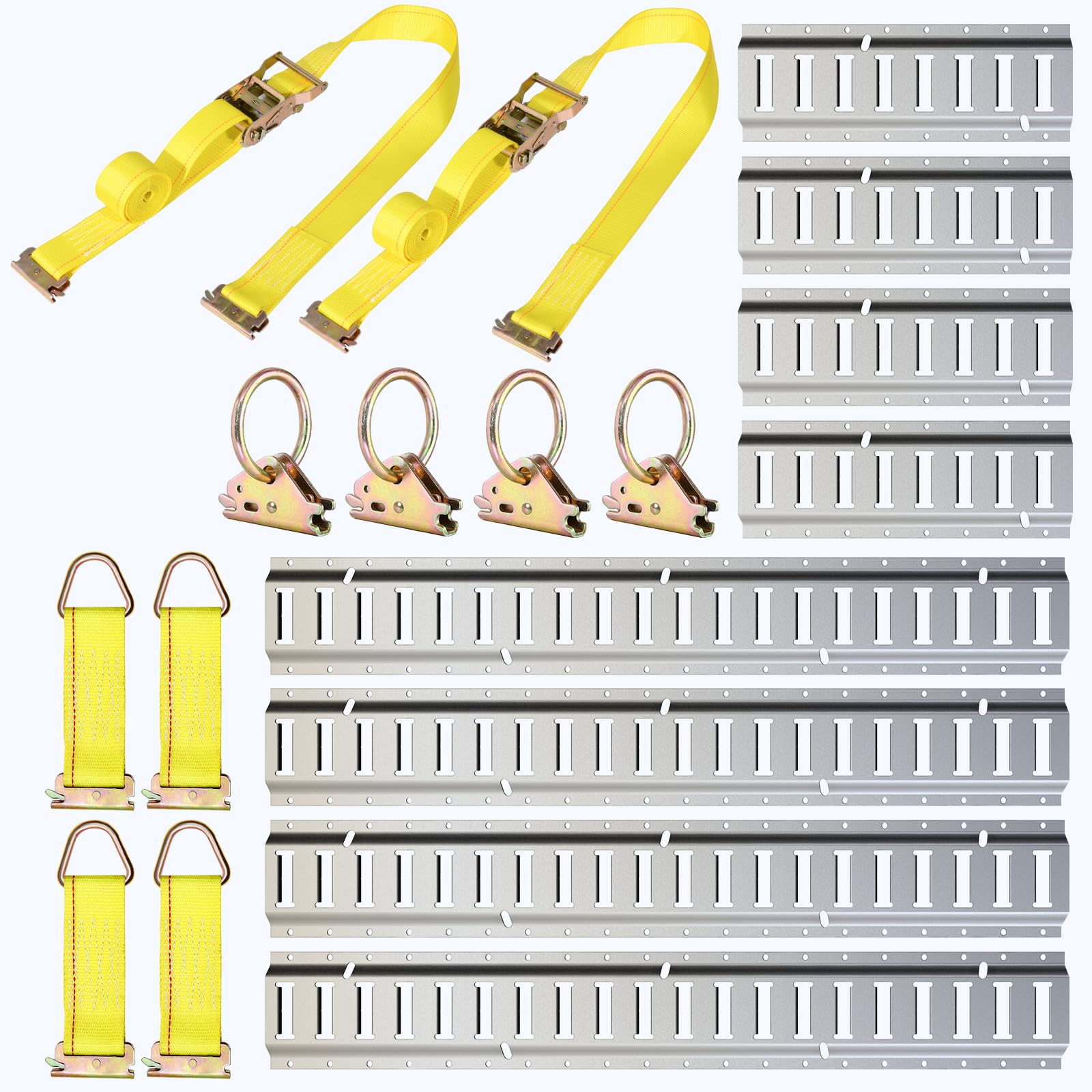 Mua E Track Tie-Down Rail Kit 5ft + 2ft, Heavy Duty Etrack Rails with ...