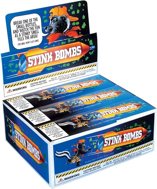 Amazon.com: Joker Skunk Smell Prank Breaking Bottle 2" Stink Bombs ...