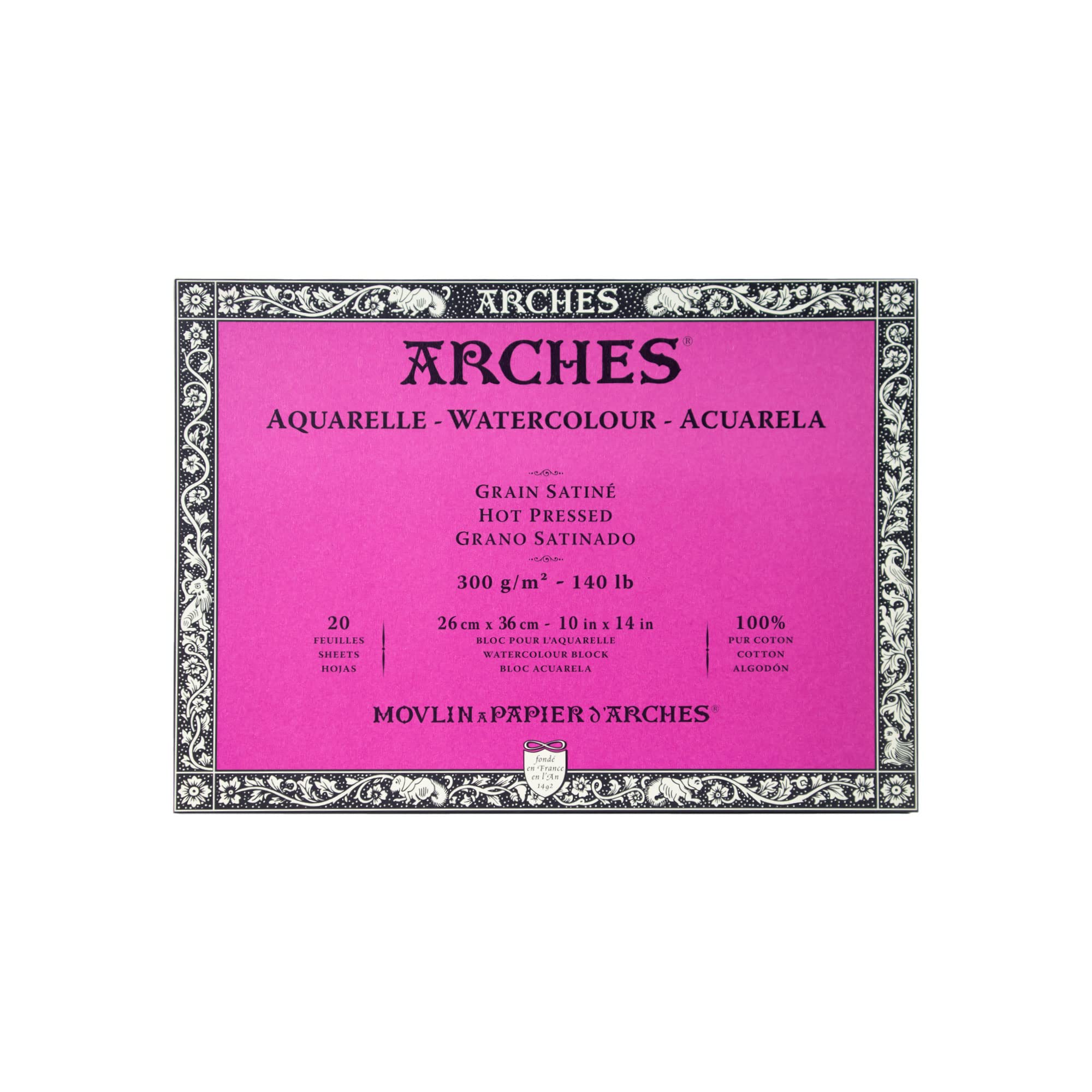 Mua Arches Watercolor Block 10x14-inch Natural White 100% Cotton Paper ...