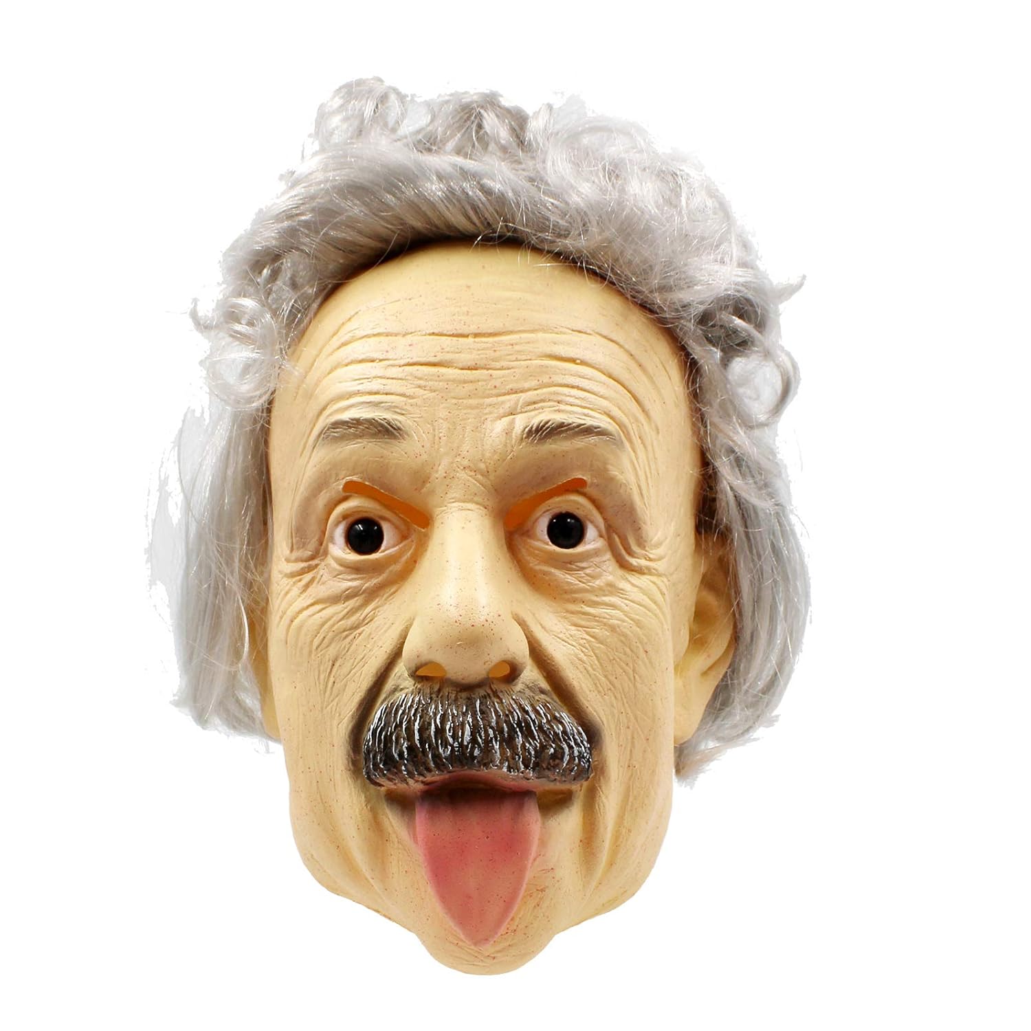PartyCostume - Albert Einstein Mask - Halloween Realistic Famous People ...