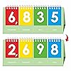SpriteGru Freestanding Place Value Flip Chart, Double Side with Whole ...