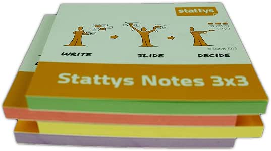 Amazon.com : Stattys Notes electrostatic self-Adhesive Magnetic Sticky ...