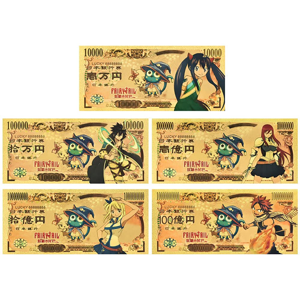 Mua YJacuing Anime Fairy Tail Gold Coated Banknote, Limited Edition ...