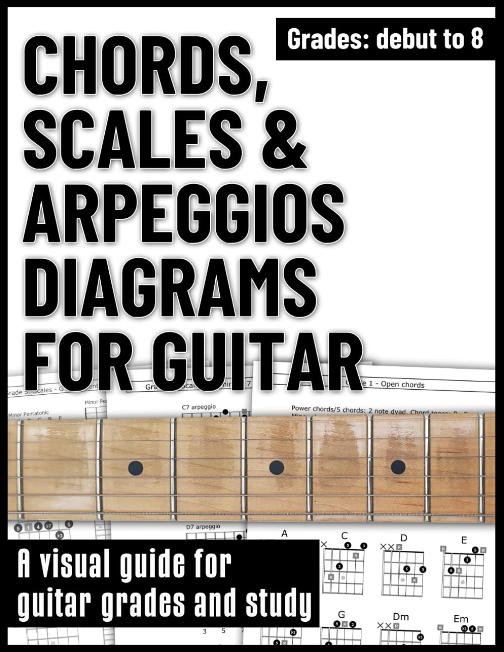 Mua Chords, Scales & Arpeggios Diagrams for Guitar: A visual guide for ...