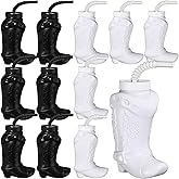 Amazon.com: Hoolerry 12 Pcs Cowboy Boot Party Plastic Cups with Straws ...