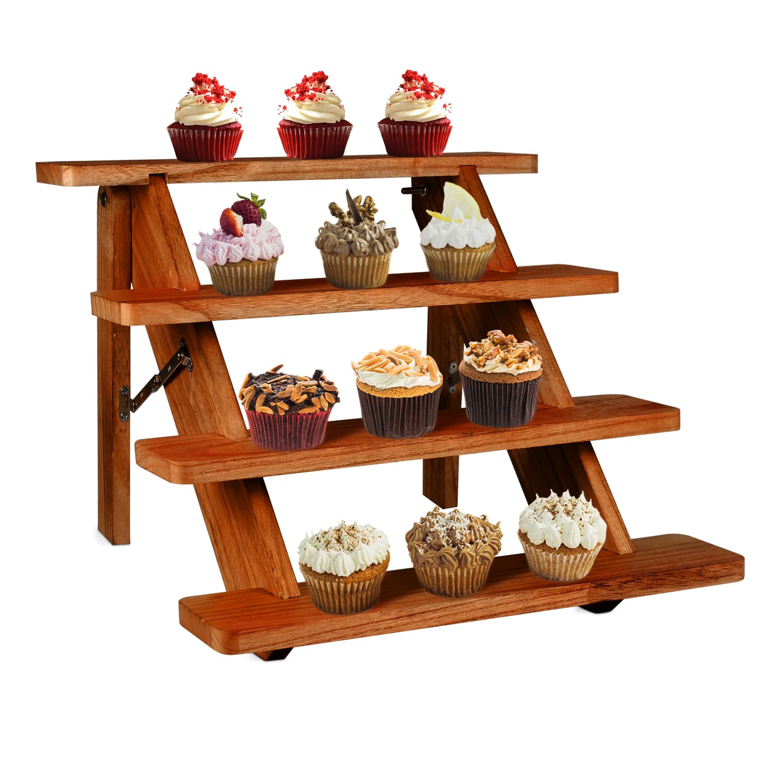 Wooden Display Stand Wood Cupcake Stands Tool Free- Display Stand for ...