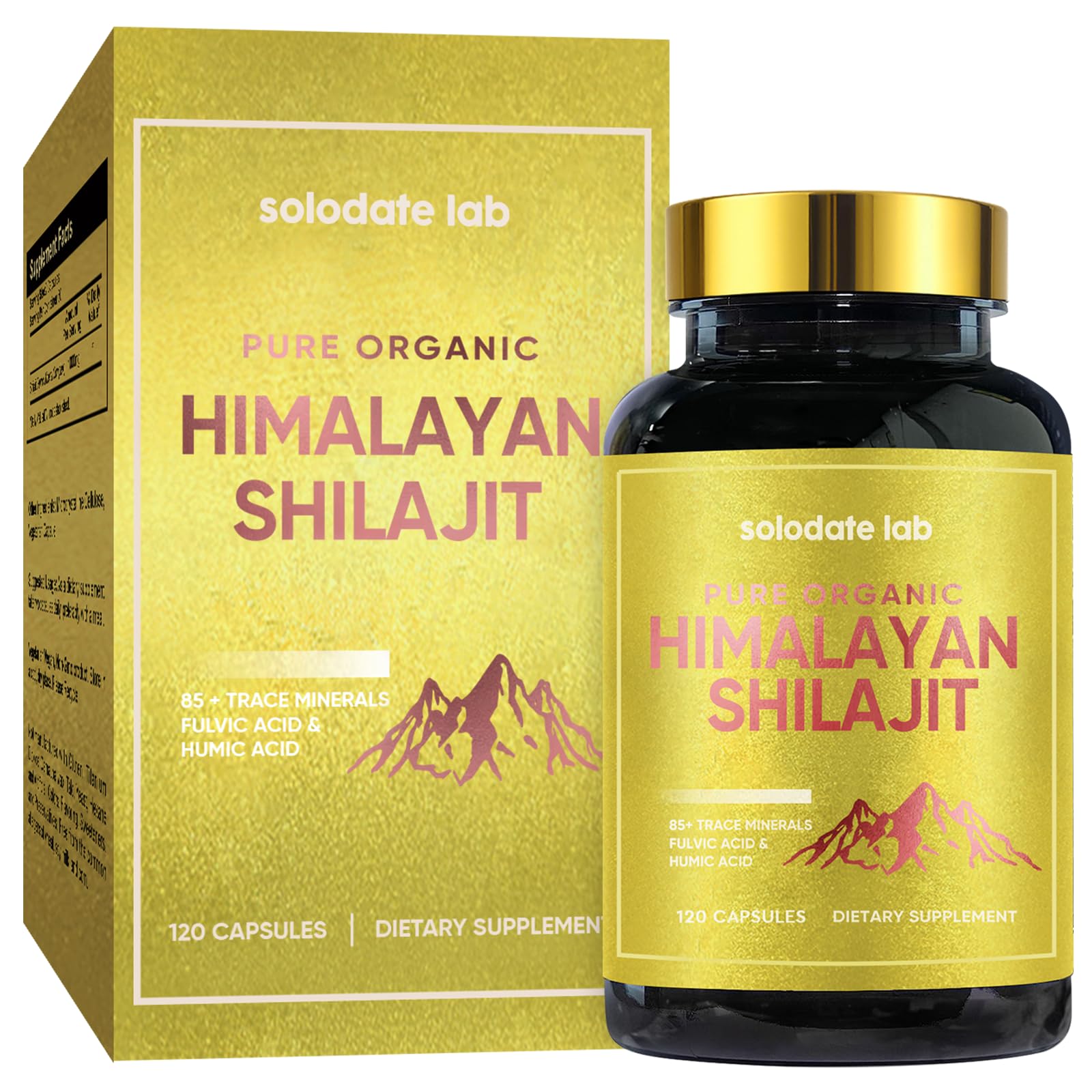 Mua Shilajit Capsules, Shilajit Pure Himalayan Organic with 85+ Trace Minerals Complex, Shilajit ...