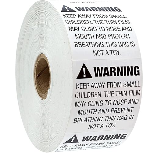 Suffocation Warning Labels/FBA Suffocation Warning Labels / 2"x 2" 1000 ...