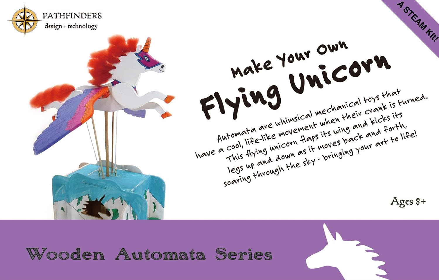 Pathfinders Make Your Own Flying Unicorn Automata Wooden Kit – BigaMart