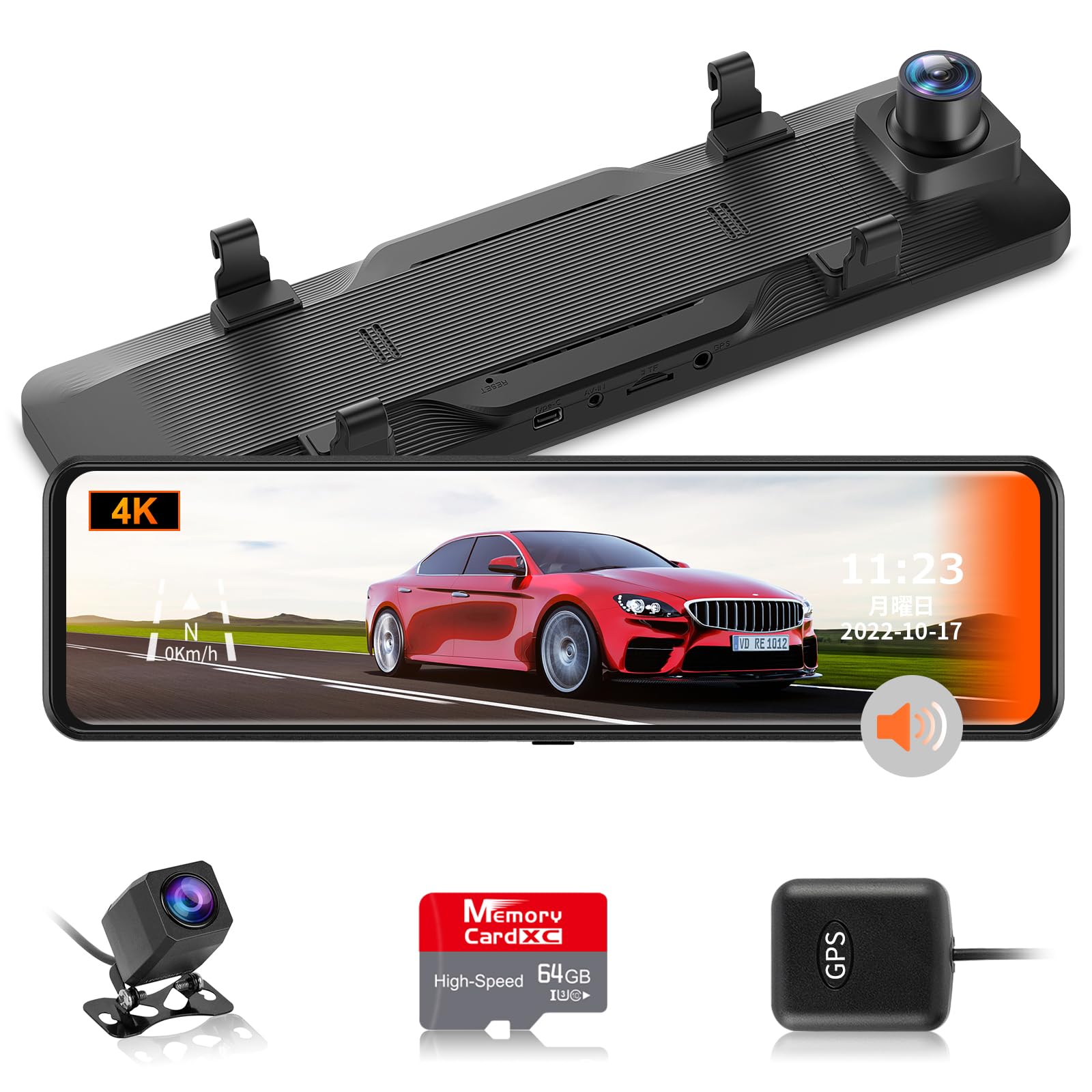 Mua VANBAR Dash Camera, Mirror Type, Sony IMX415 Sensor, 8 Megapixels ...