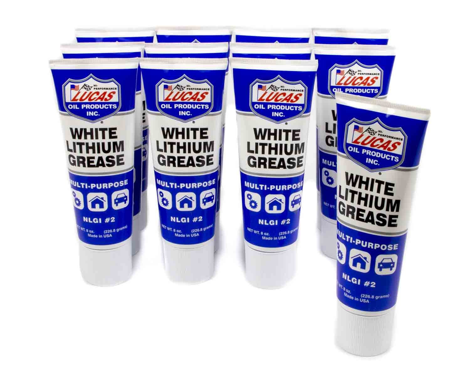 Amazon.com: Lucas Oil White Lithium Grease 8 oz tube (Case of 12) P/N ...
