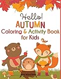 Fall is Fun! An Autumn-Themed Activity Book for Kids: Coloring pages ...