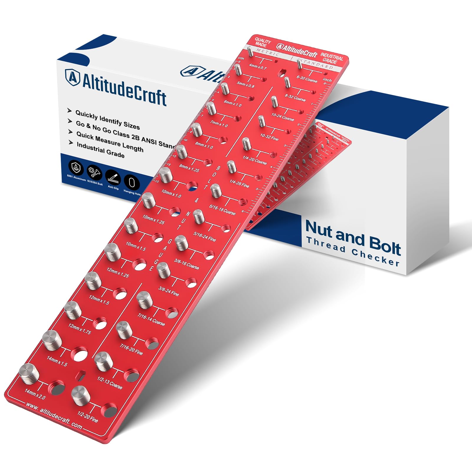 Mua Thread Checker, Nut and Bolt Thread Checker, Bolt Size and Thread ...