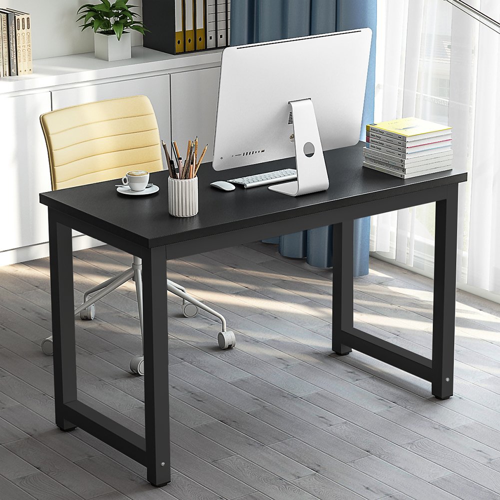Monitor Stand Desk For Home Office Tribesigns Computer Desk With ...