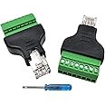 Amazon.com: Poyiccot RJ45 Screw Terminal Adapter/Network RJ45 Ethernet ...