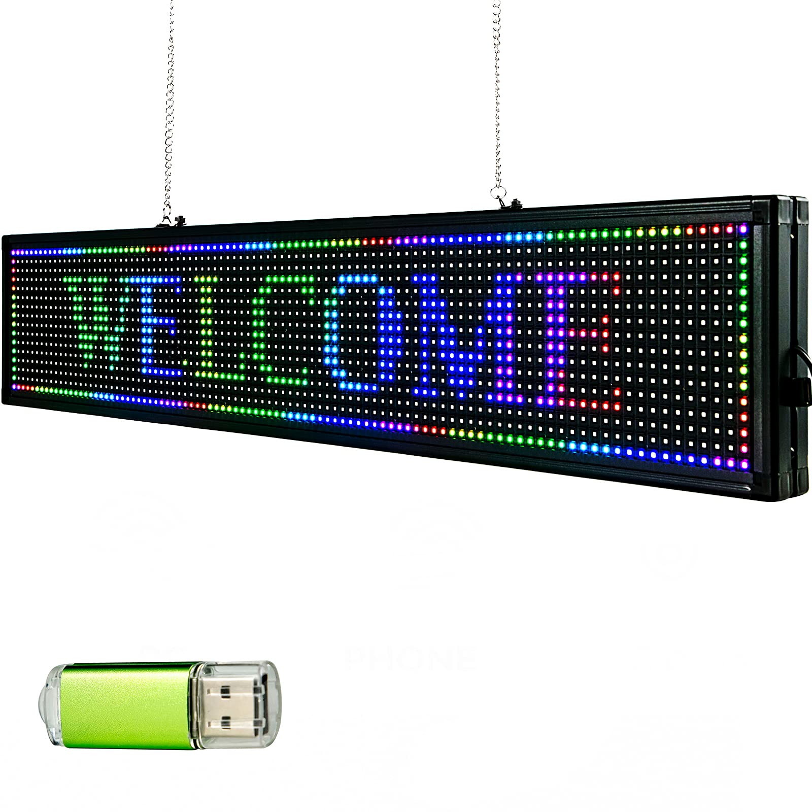 Mua VEVOR LED Scroll Display 40 x 8 Inch Programmable Bluetooth PC USB ...