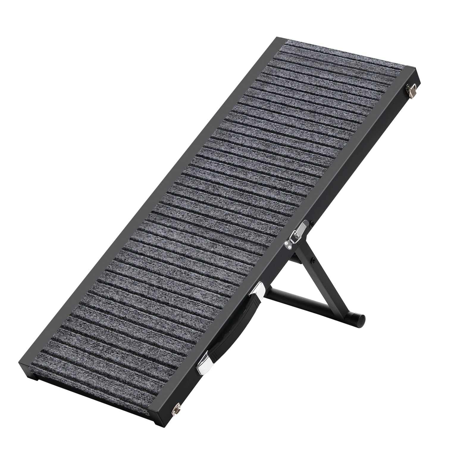MAHANCRIS Dog Ramp, 31.5'' Long Portable Pet Stair Ramp with Non-Slip ...
