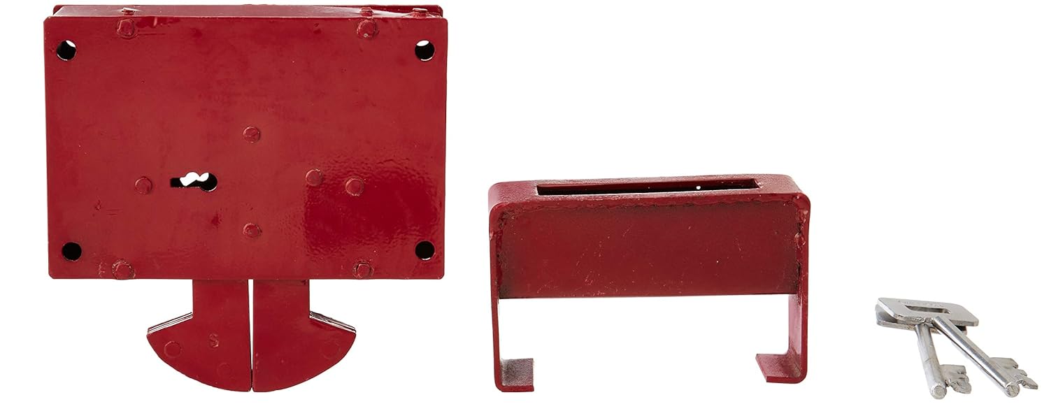 Harrison H-0190 Iron Four Lever Center Shutter Lock Set (Silver ...