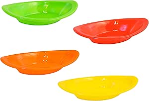 Set of 4 Plastic Banana Split Dishes in Assorted Colors: Amazon.ca ...