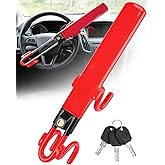 Amazon.com: Tevlaphee Steering Wheel Lock Anti-Theft Car Device Heavy ...