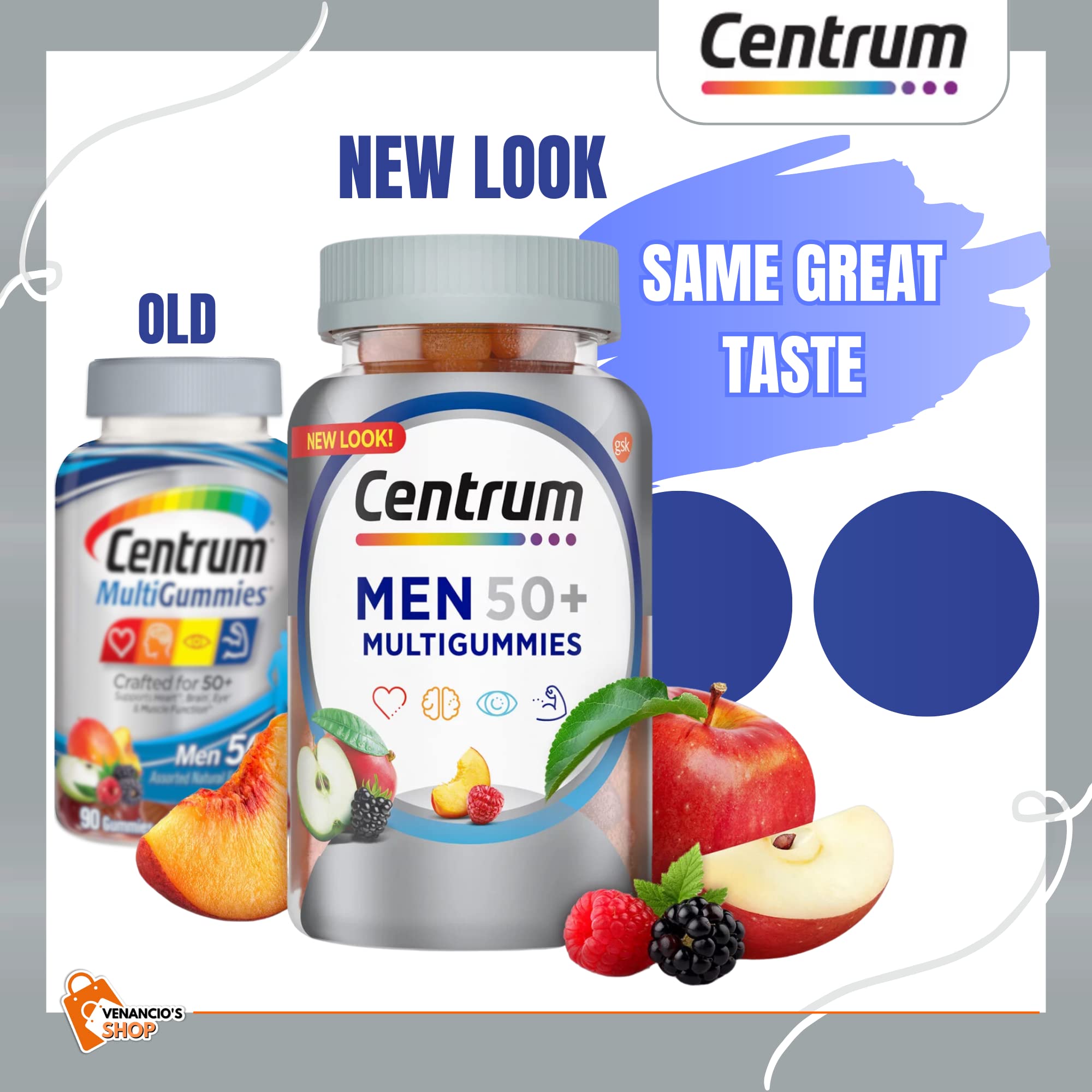 Mua Centrum Multigummies 50 Plus, Multivitamin Supplement Gummies ...
