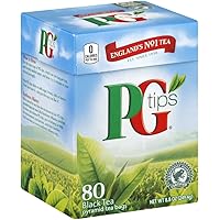 Amazon.com : PG Tips Black Tea, Pyramid Tea Bags, 80-Count Boxes (Pack of 4) : Grocery & Gourmet ...