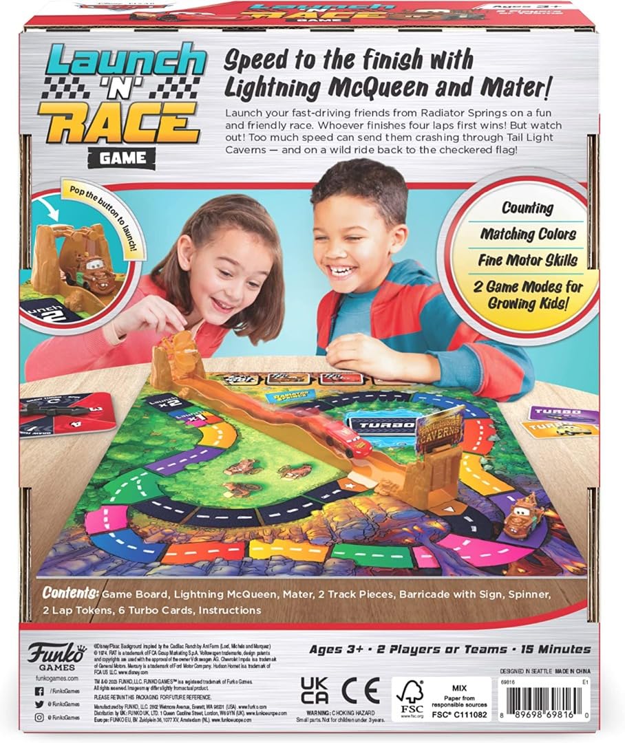 Mua Disney/Pixar Cars Launch ‘N’ Race Game for 2 or More Players Ages 3 ...