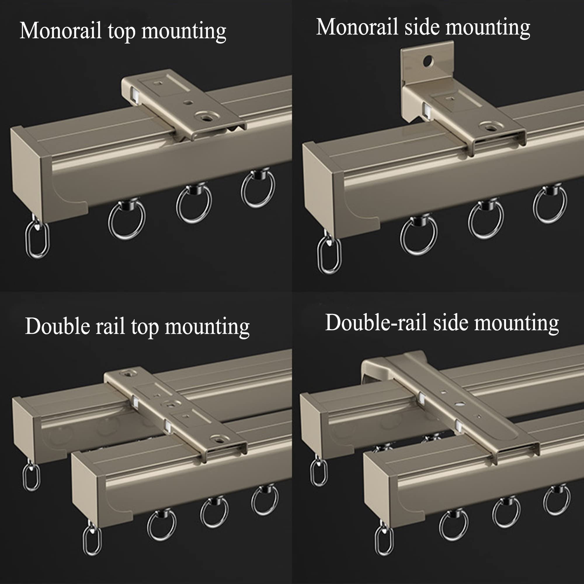 Mua Heavy Aluminum Ceiling Curtain Track，3 Meters (9.8FT) Room Divider ...