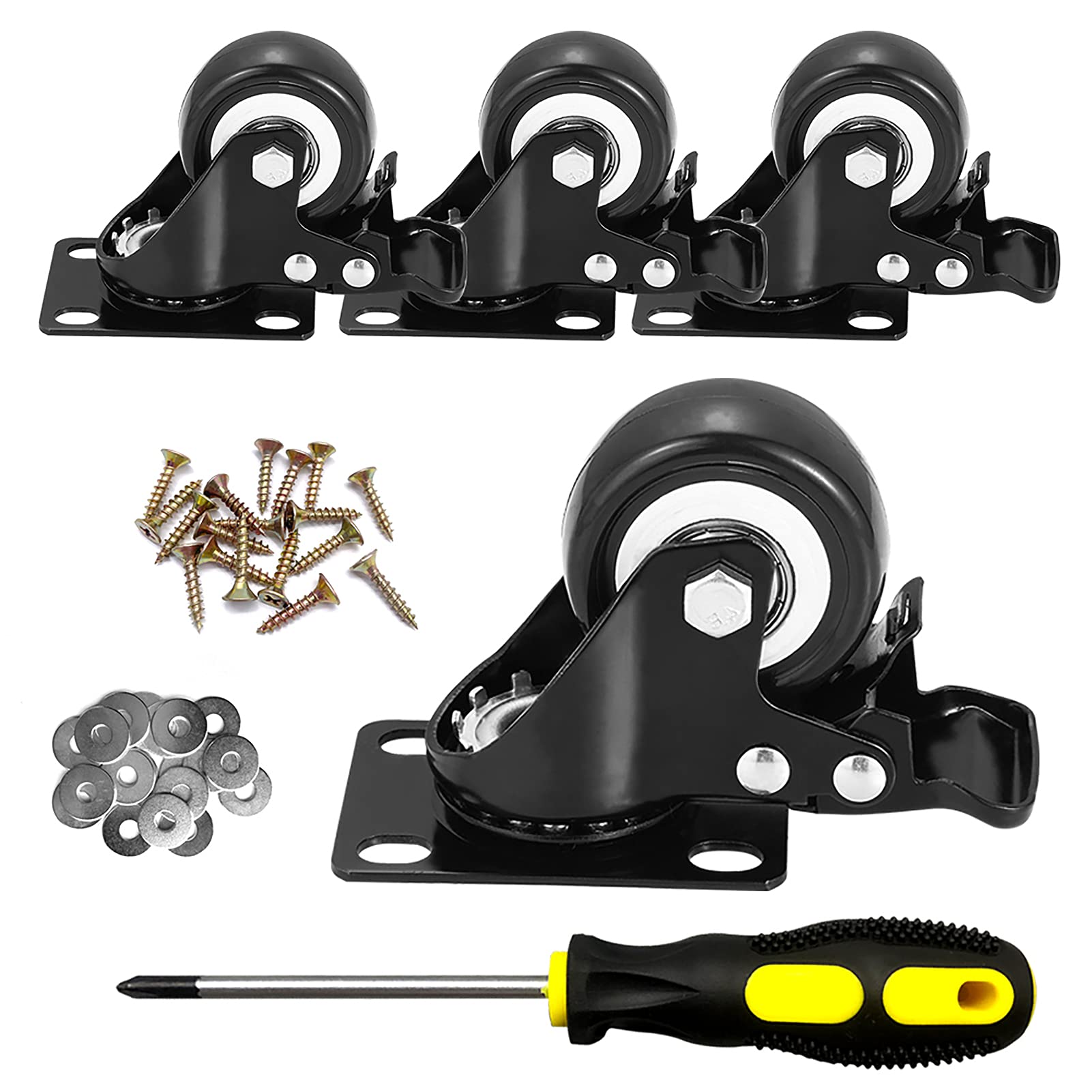 Mua Caster Wheels, 2 inch Casters, Casters Set of 4 Heavy Duty ...