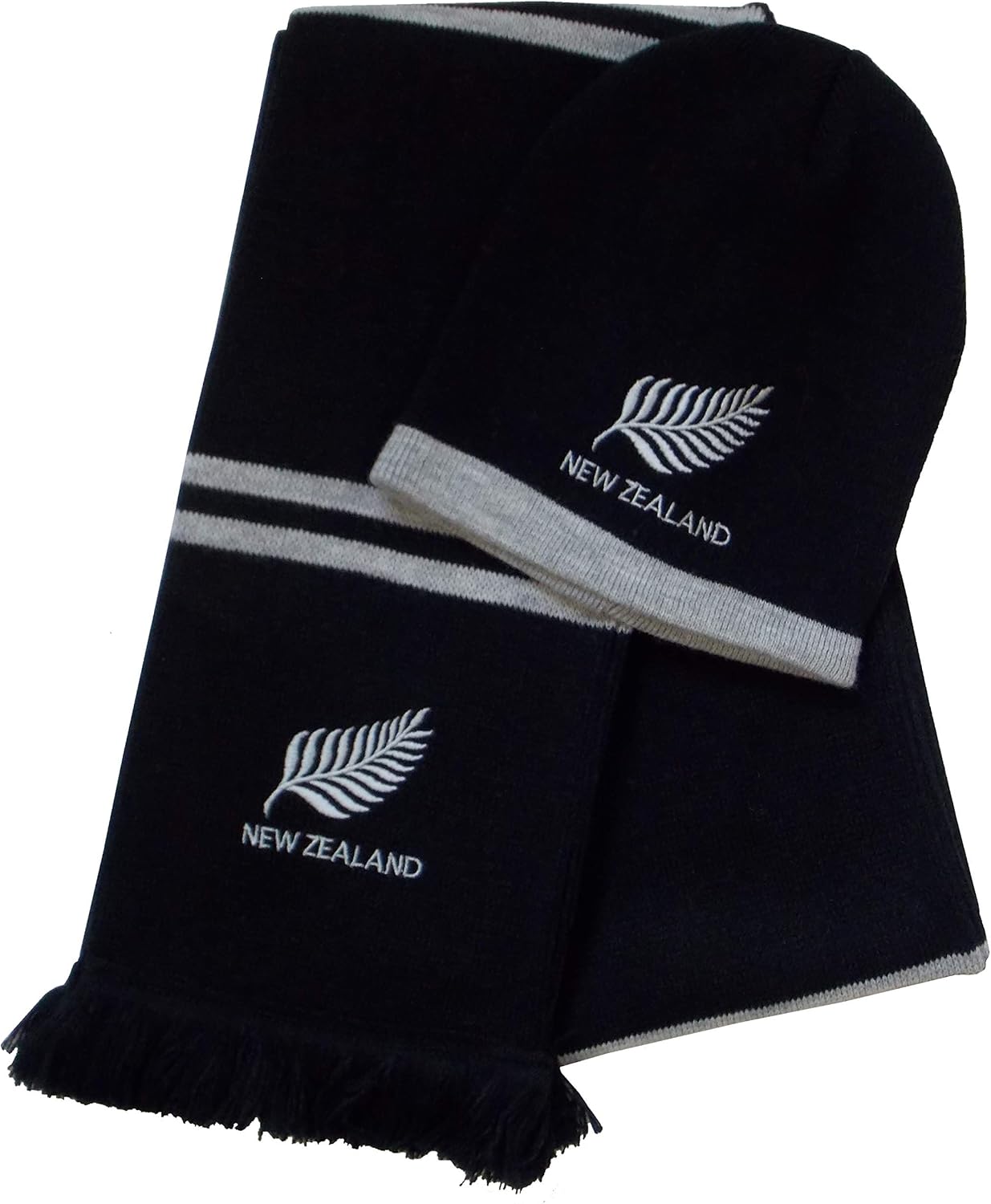 New Zealand Rugby Beanie Hat and Scarf: Amazon.co.uk: Clothing