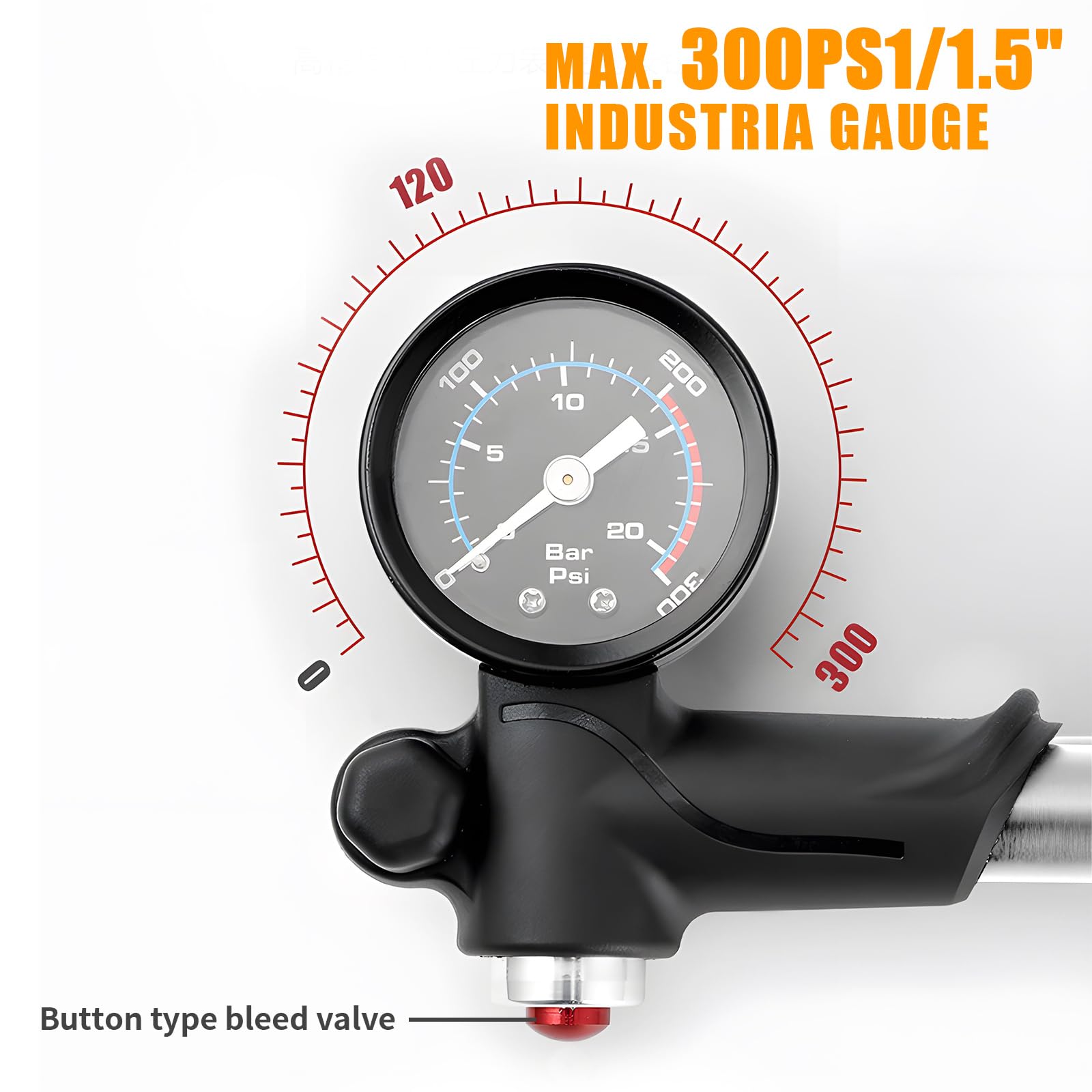 Mua High Pressure Shock Pump - (300 PSI Max) MTB Bike Shock Pump for ...