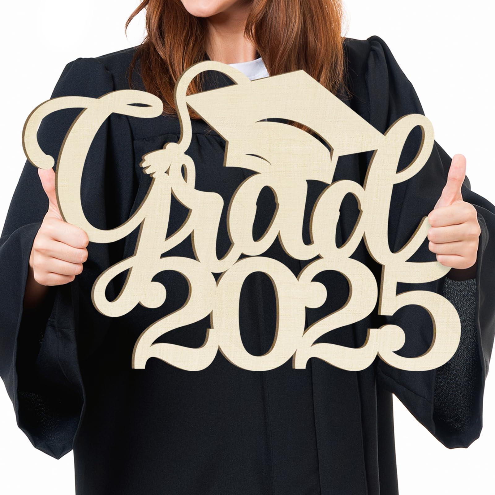 Wooden Class of 2025 Sign Senior 2025 Graduation Props for Photoshoot ...