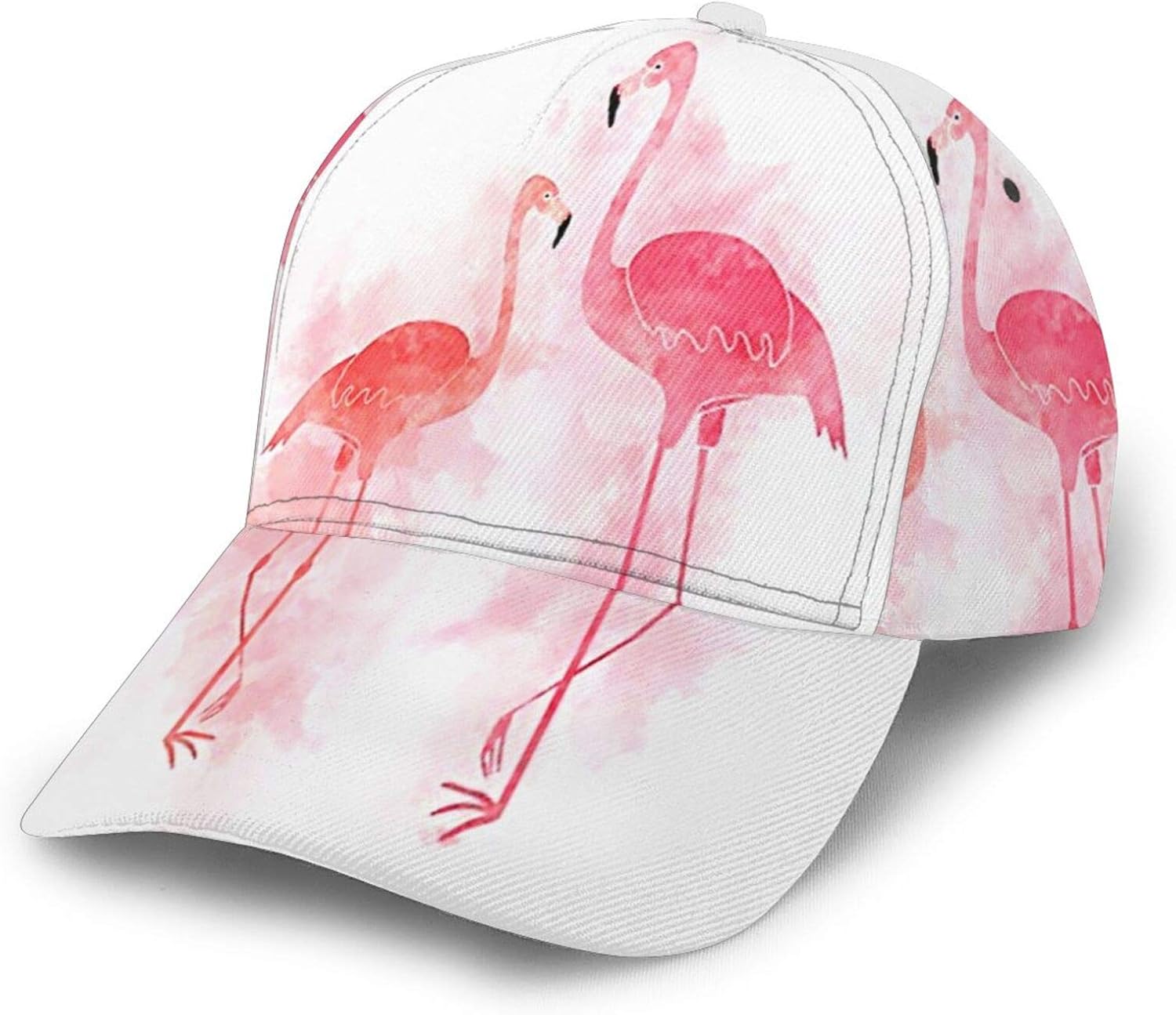 Nicokee Pink Flamingos Hat Baseball Cap Adjustable Snapback Hats Ball ...