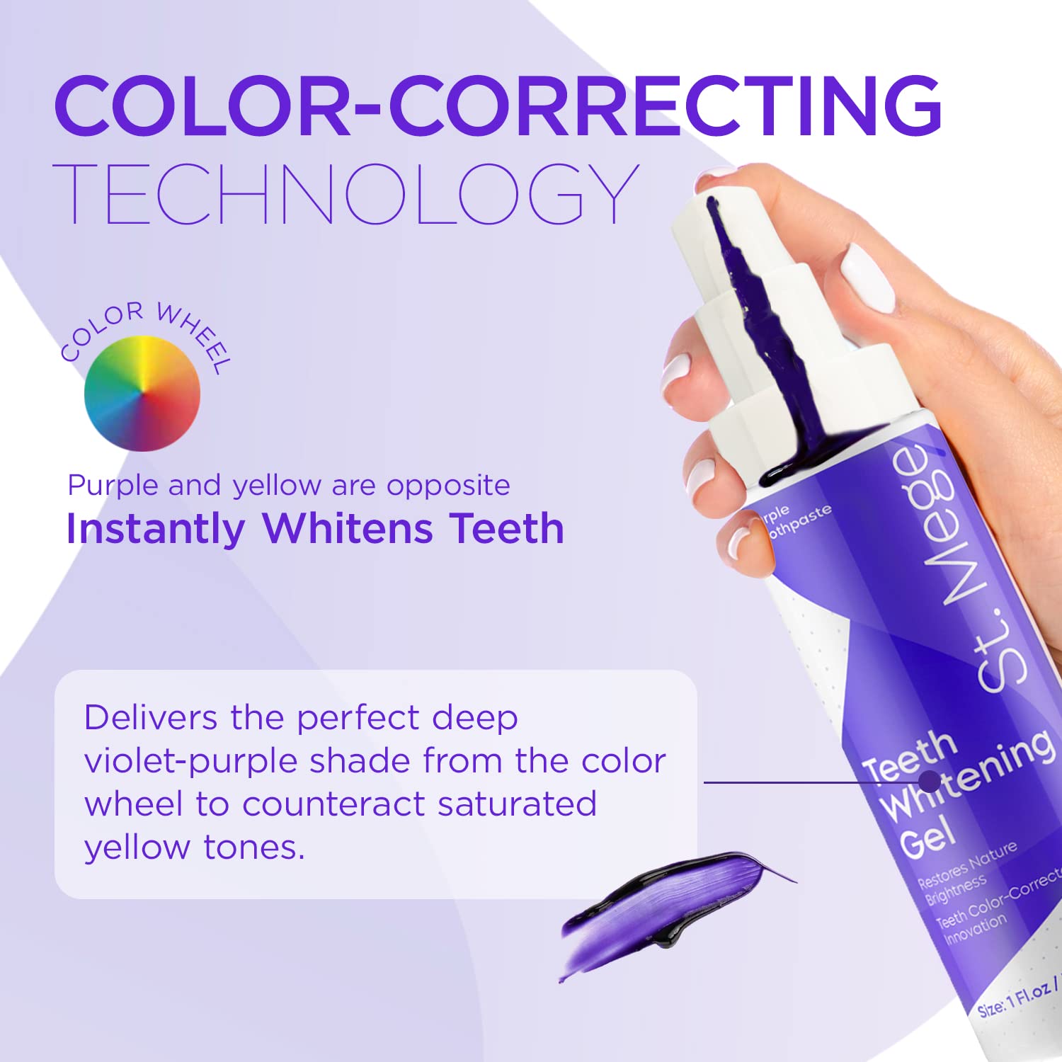 Mua St. Mege Purple Toothpaste Teeth Whitening Gel, Innovative Color ...