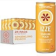 Amazon.com: IZZE Sparkling Juice Beverage Blend, Peach, No Sugar Added, 8.4 FL OZ, 24 Cans