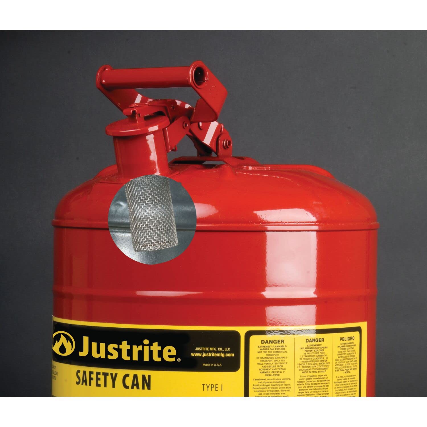 Mua Justrite 5 Gallon Type I Yellow Safety Can for Diesel with Flame ...