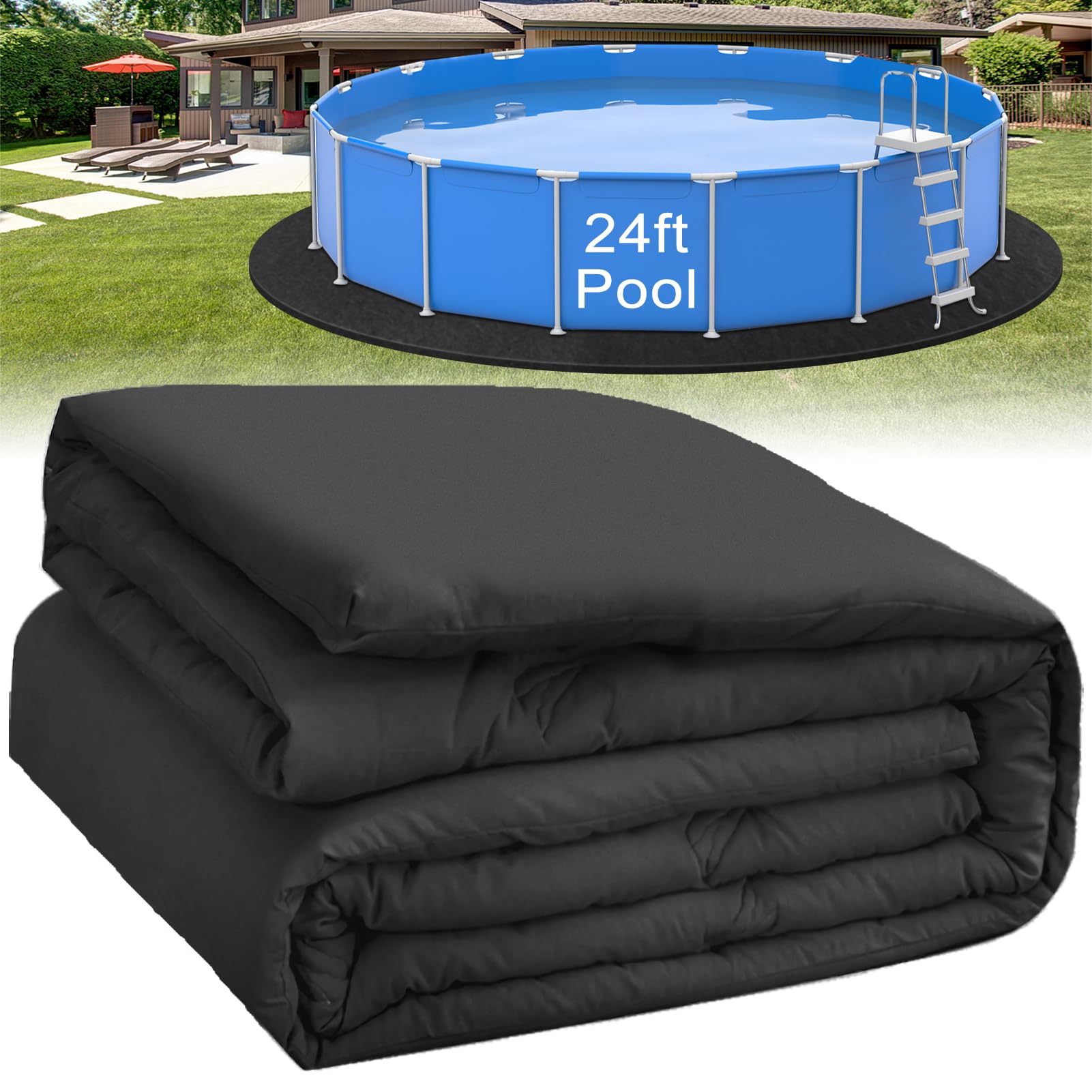 Mua 24 Ft Round Pool Liner Pad for Above Swimming Pools,Extends Life to ...
