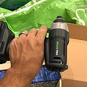 GALAX PRO 20V Lithium Ion 1/4" Hex Cordless Impact Driver with LED Work ...