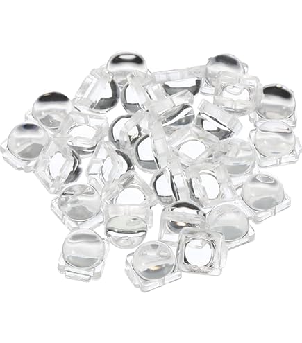 Uxcell LED Convex Lens, 50 Pack 45 Degree Beam Angle Acrylic LED ...
