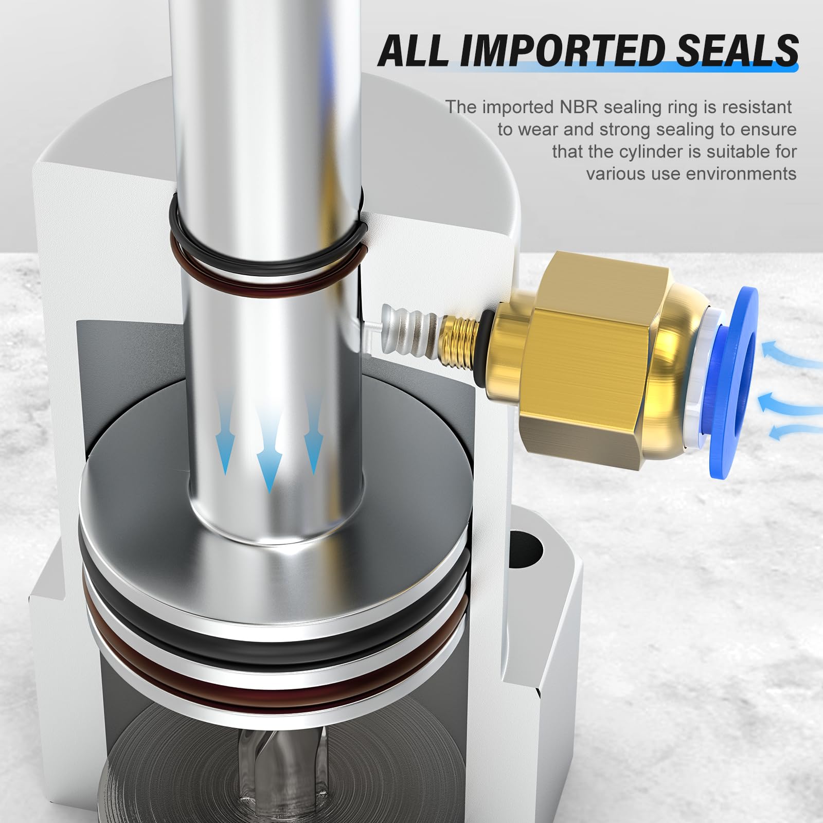 Mua TAILONZ PNEUMATIC Right-Turn Cylinder Pneumatic Rotation Angle of ...