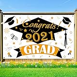 Amazon.com: Class of 2021 Graduation Party Banner, Extra Large 78.8”x45 ...