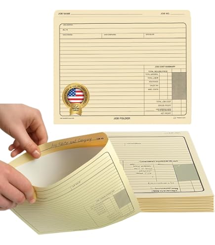 Job Folders Employee Record Folders Job Folder 150 Lb Manila Auto Body ...