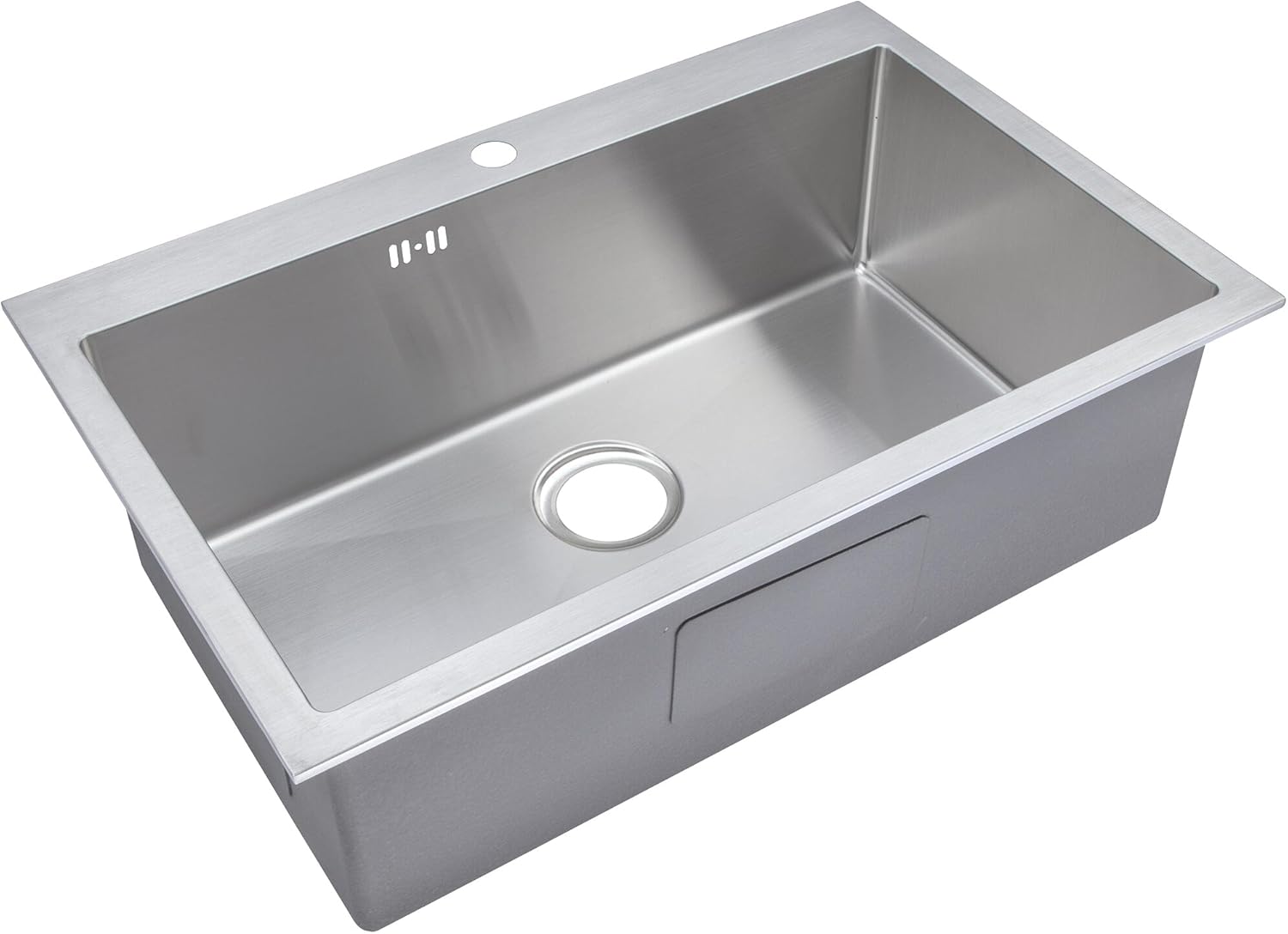 XL LARGE SINGLE BOWL Handmade 10 mm Radius Easy to Clean Edges Kitchen ...