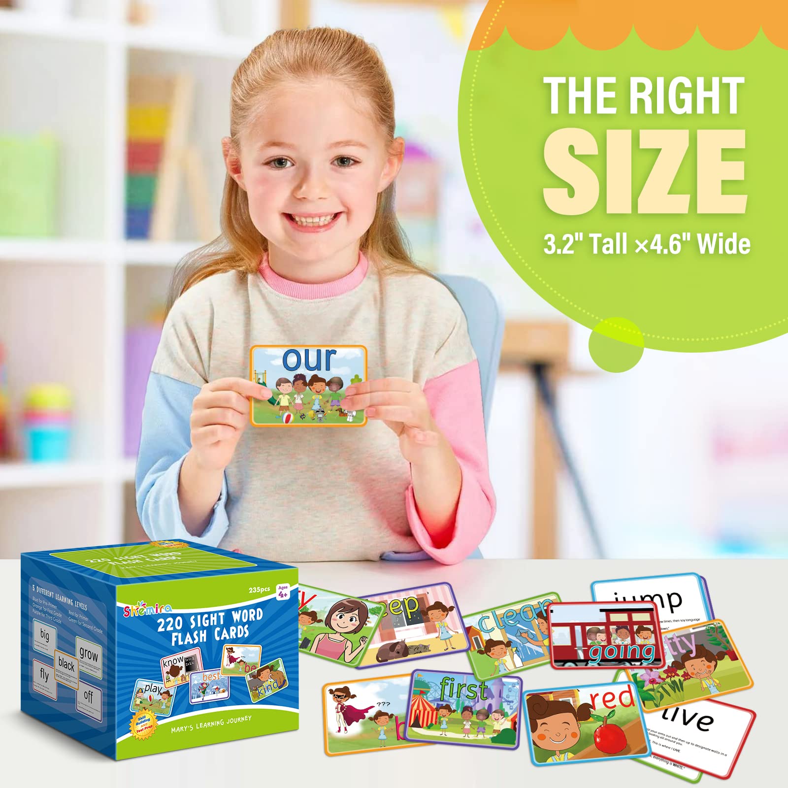 Mua Shemira 220 Sight Words Flash Cards for Preschool,Kindergarten,1st ...