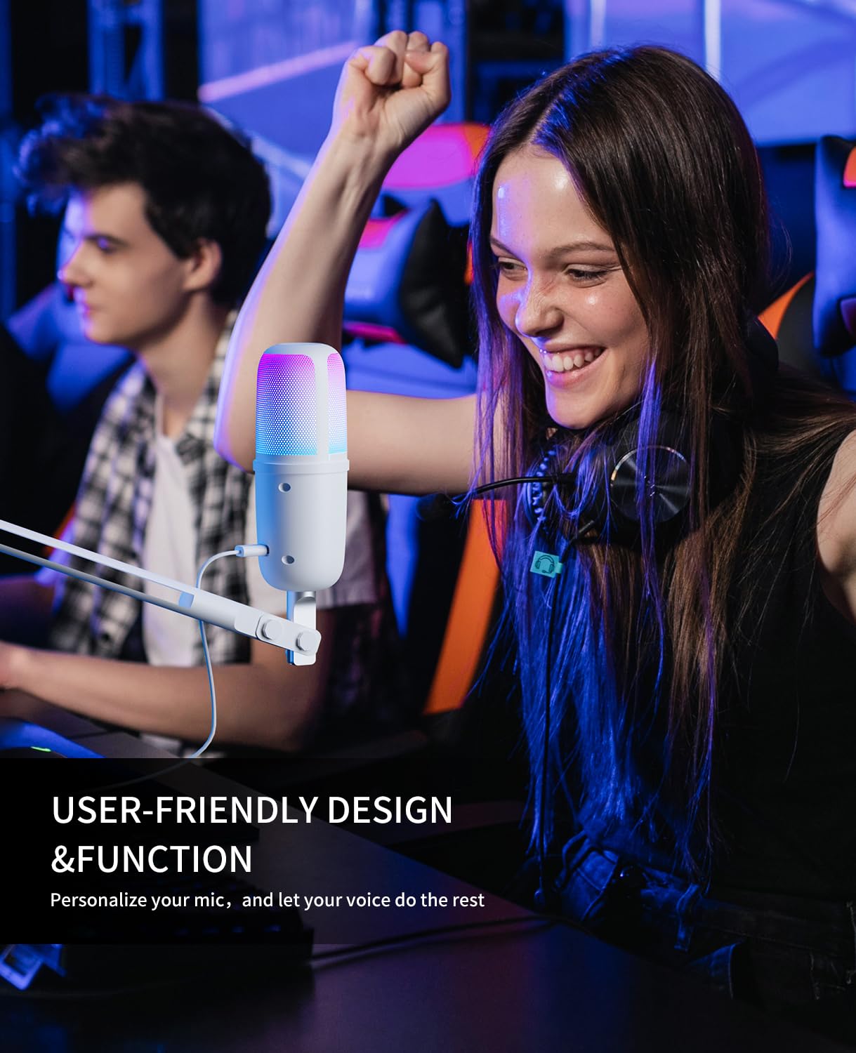 Mua Ko-Star USB Microphone for PC,White Mini Mic for PS4/ PS5/ Mac ...