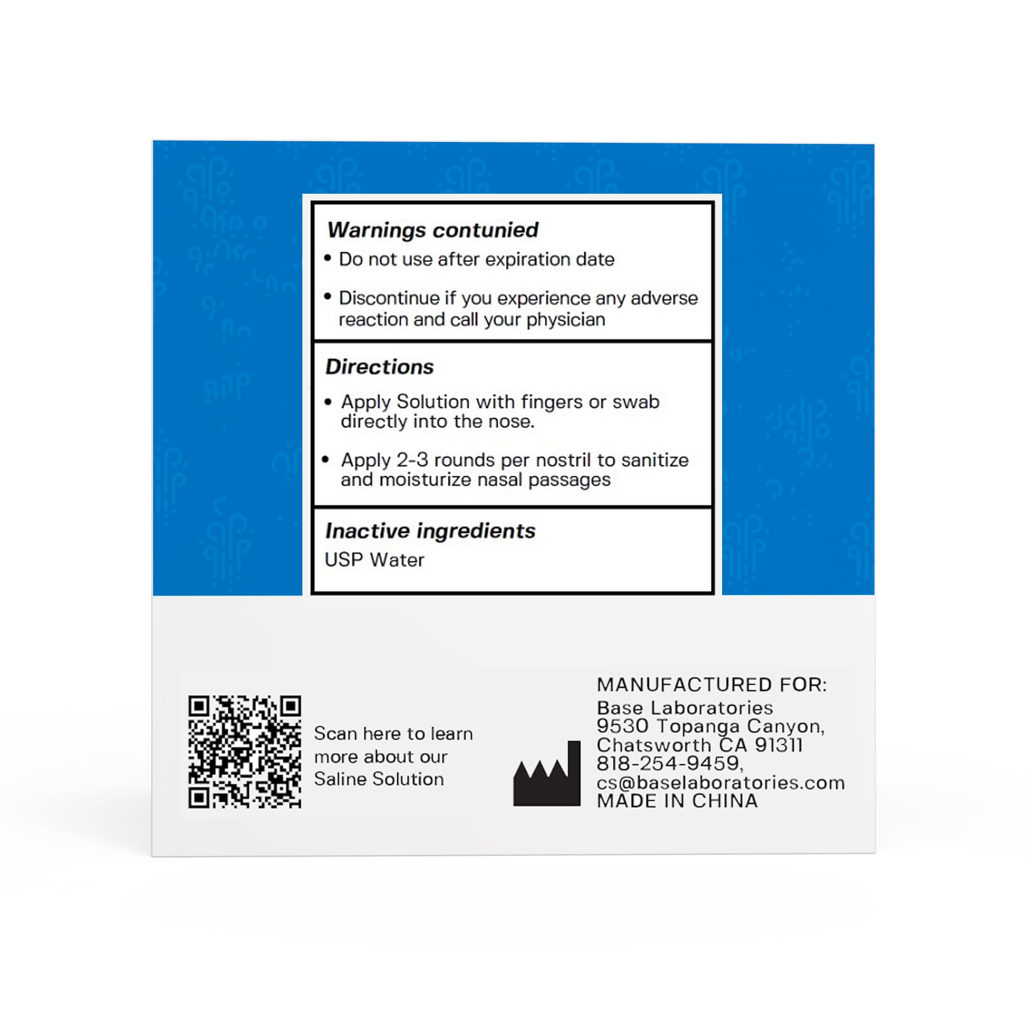 Mua BASE LABORATORIES 0.9% Saline Solution for Nebulizer Machine ...